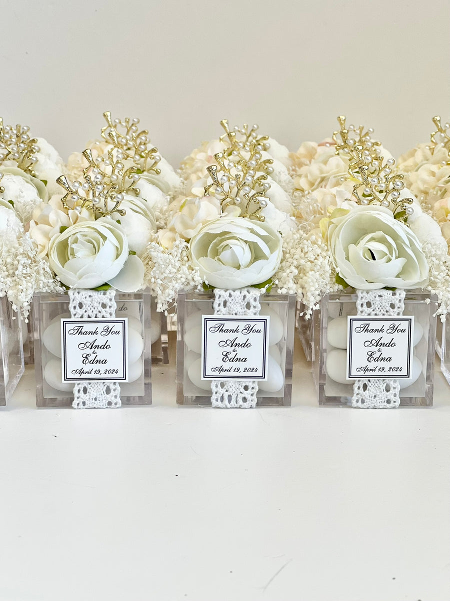 5 pcs Boho Wedding Favor Boxes – Custom Favors for Guests, Baby Shower ...